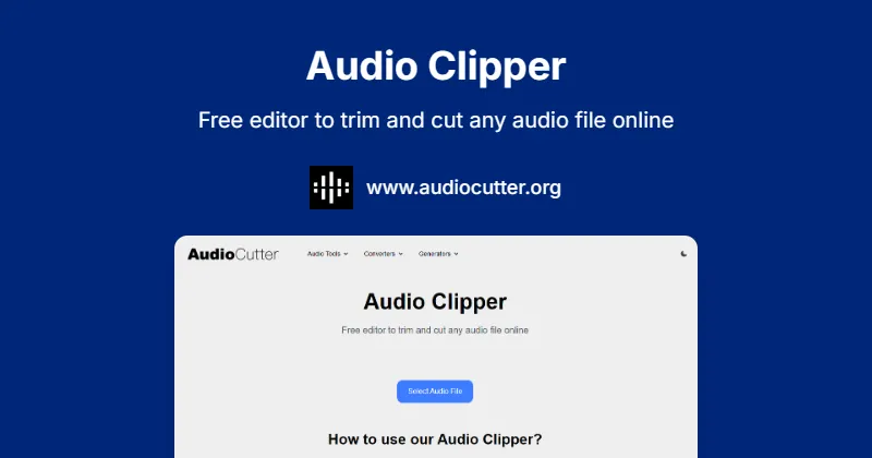 Audio Clipper: Smart Sound Extraction & Editing Suite