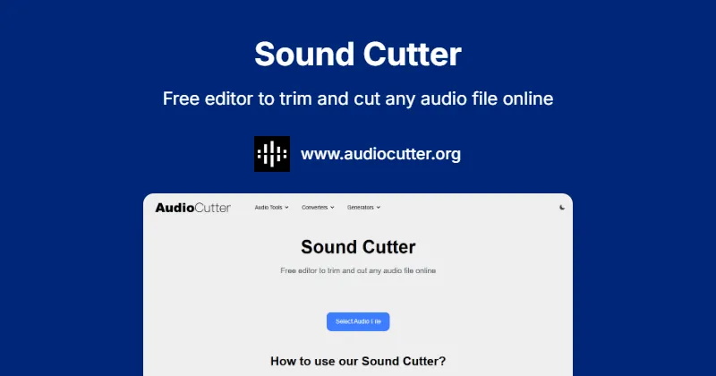 Sound Cutter: Universal Audio Processing Tool